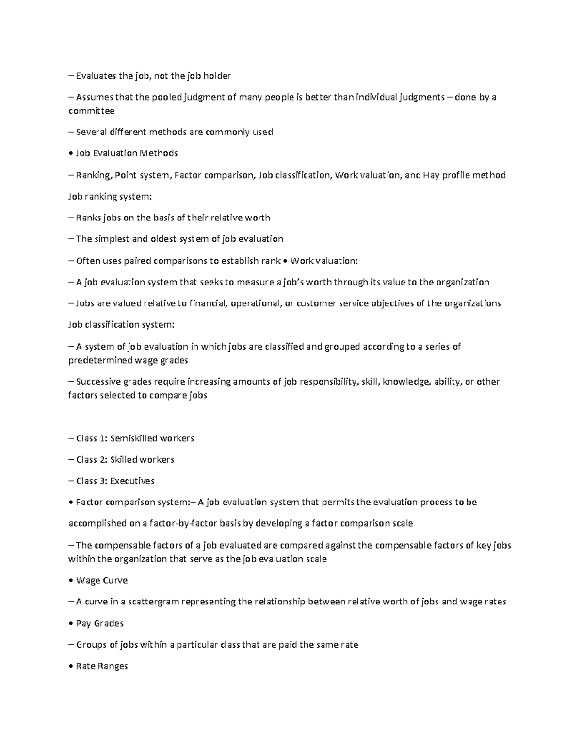 Based Wages Chapter 9 Evaluates The Job Not The Job Holder Assumes based-wages-chapter-9-evaluates-the-job-not-the-job-holder-assumes