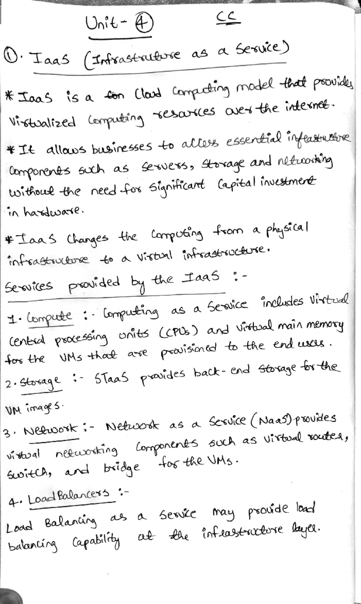 Unit -4 CC qb - Lecture notes of question bank - Ce Tass (Srfrastatre ...