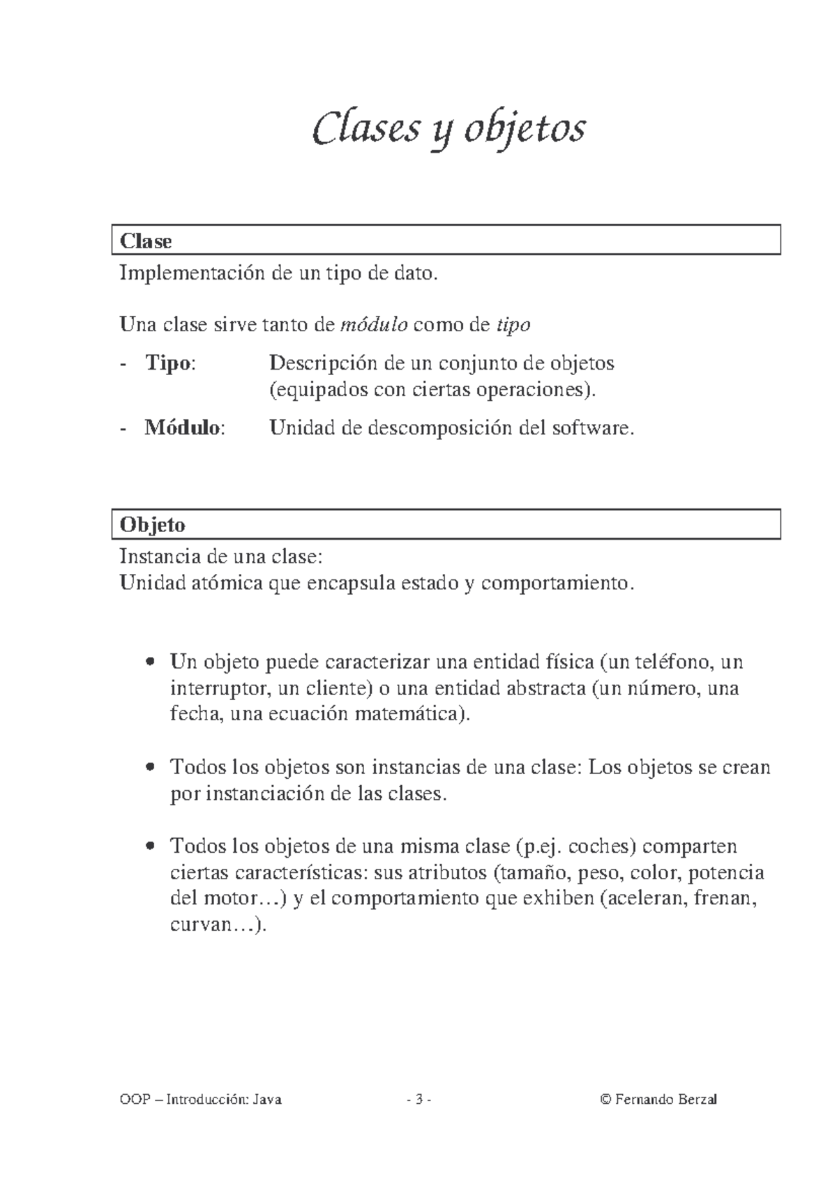 Clases y Objetos - com. - ClasesClasesClasesClases y objetosy objetosy ...