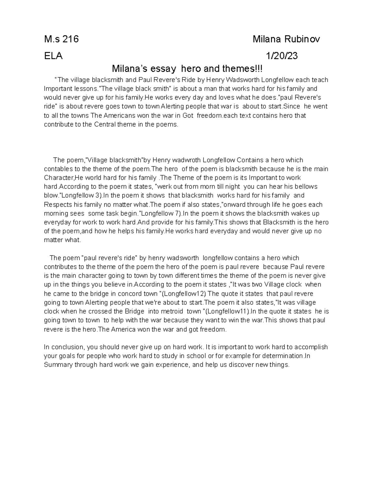 Unit 2 Final performance task 2 - M 216 Milana Rubinov ELA 1/20/ Milana ...