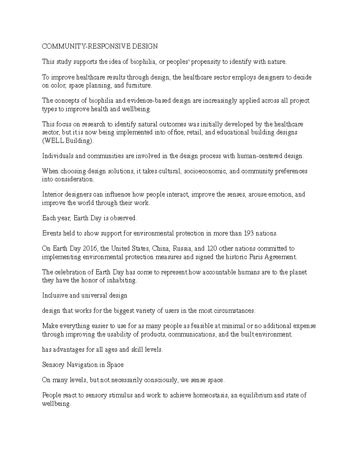 Note 4 - COMMUNITY-RESPONSIVE DESIGN - COMMUNITY-RESPONSIVE DESIGN This ...