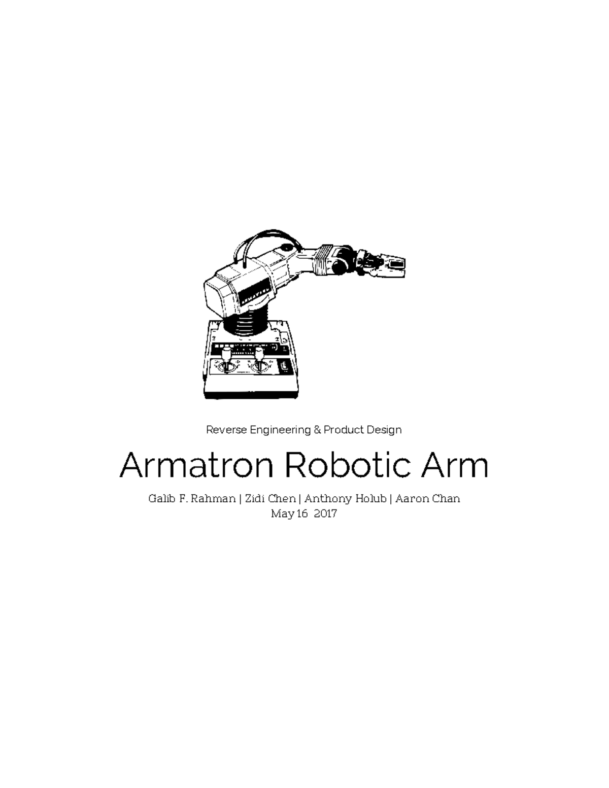 The-Armatron - Reverse Engineering & Product Design Armatron Robotic ...
