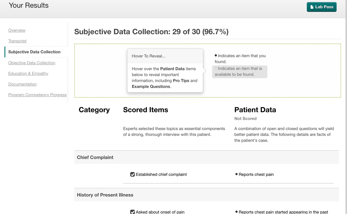 Brian Foster Chest Pain Subjective Data - Your Results Lab Pass ...
