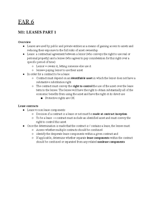 FAR 7 - unit 7 of FAR. includes detailed notes with explanations and ...