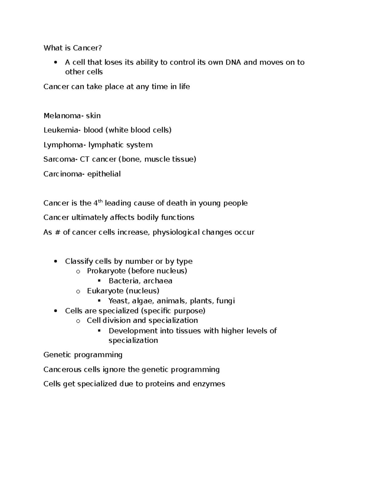 What is Cancer - What is Cancer? A cell that loses its ability to ...