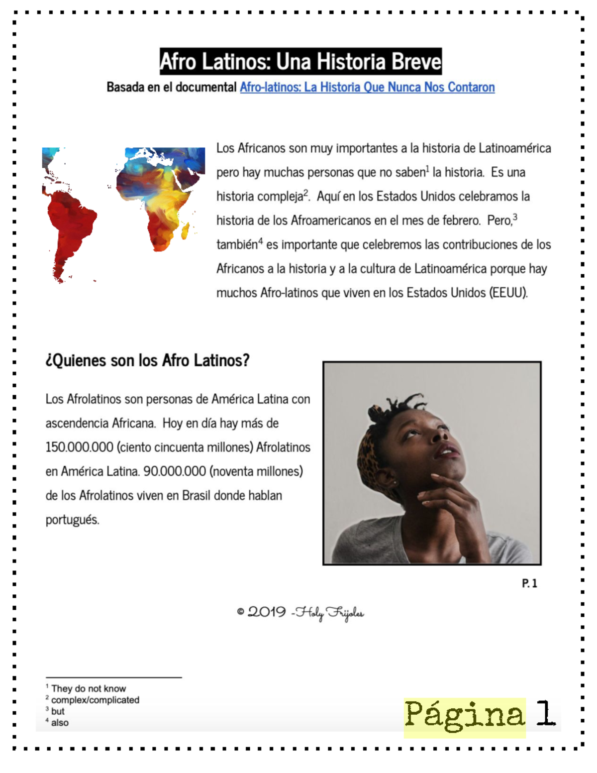 Afro latino reading only - Studocu