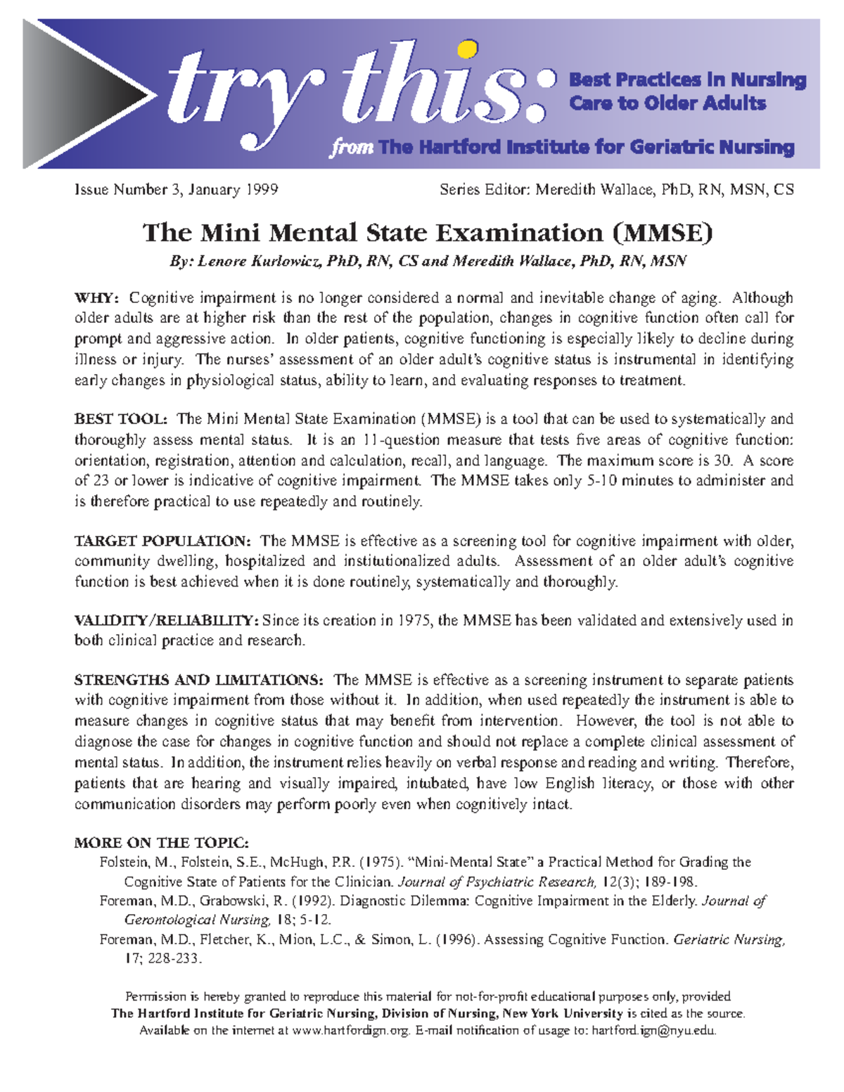 MMSE - This is how you do a mini mental state examination on a patient ...