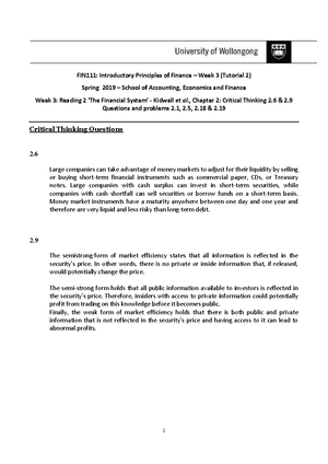 Sophia Personal Finance Milestone 4 Set 2 - 1 11/17 that's 65% This ...