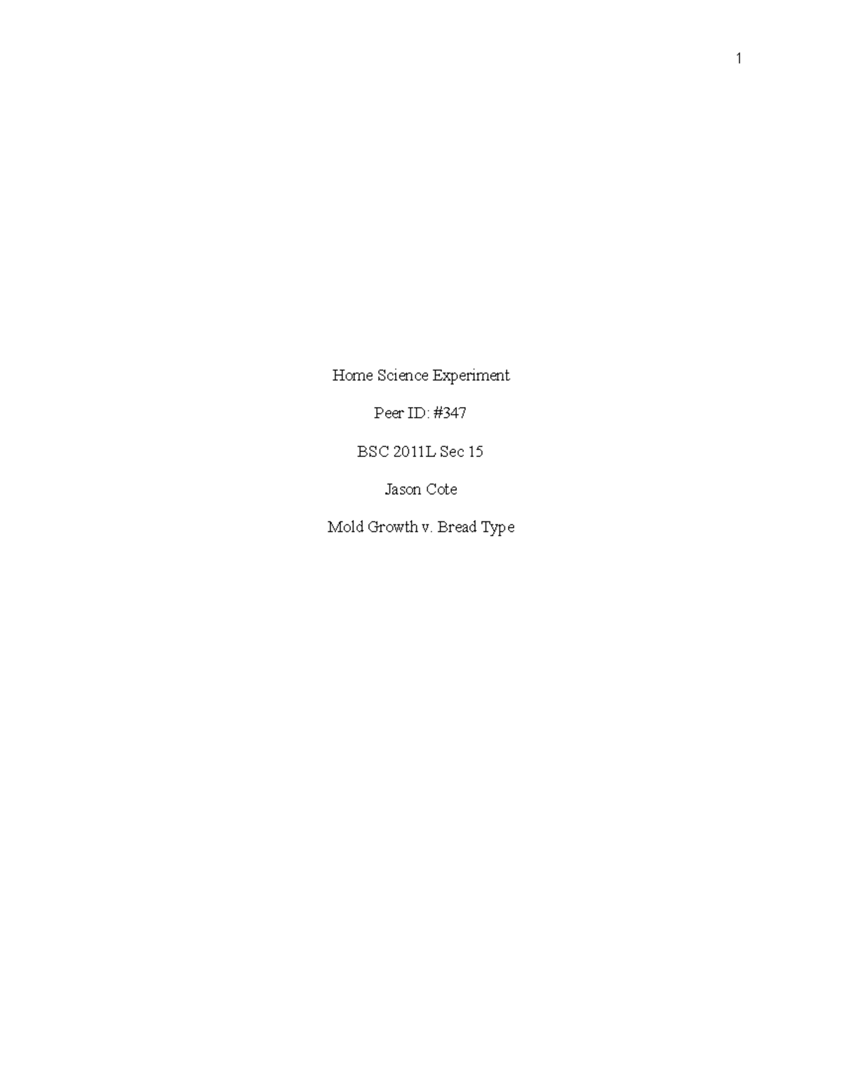 Home Science Experiment - #347 - 1 Home Science Experiment Peer ID ...