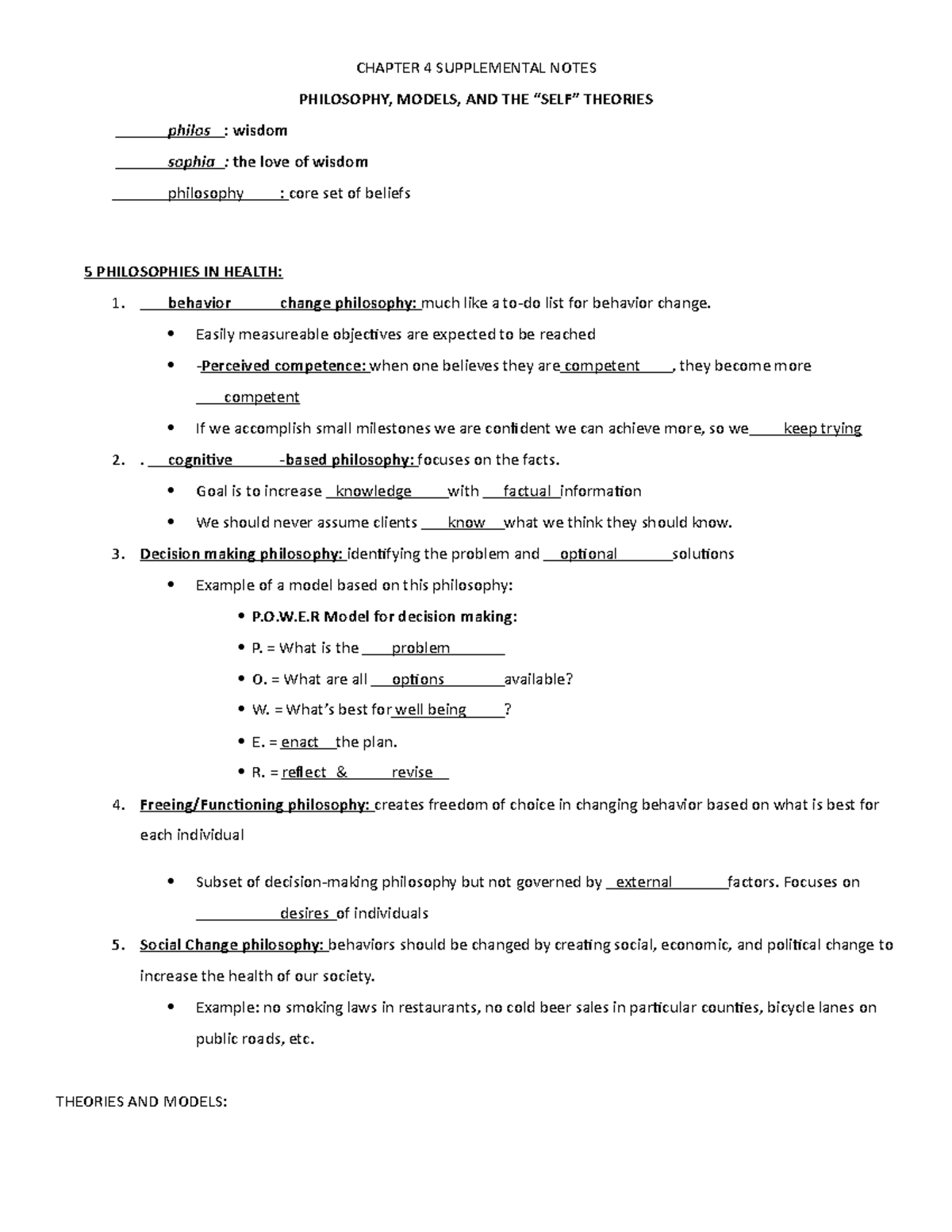 Chapter 4 Lecture Notes (KI 2023) - CHAPTER 4 SUPPLEMENTAL NOTES ...