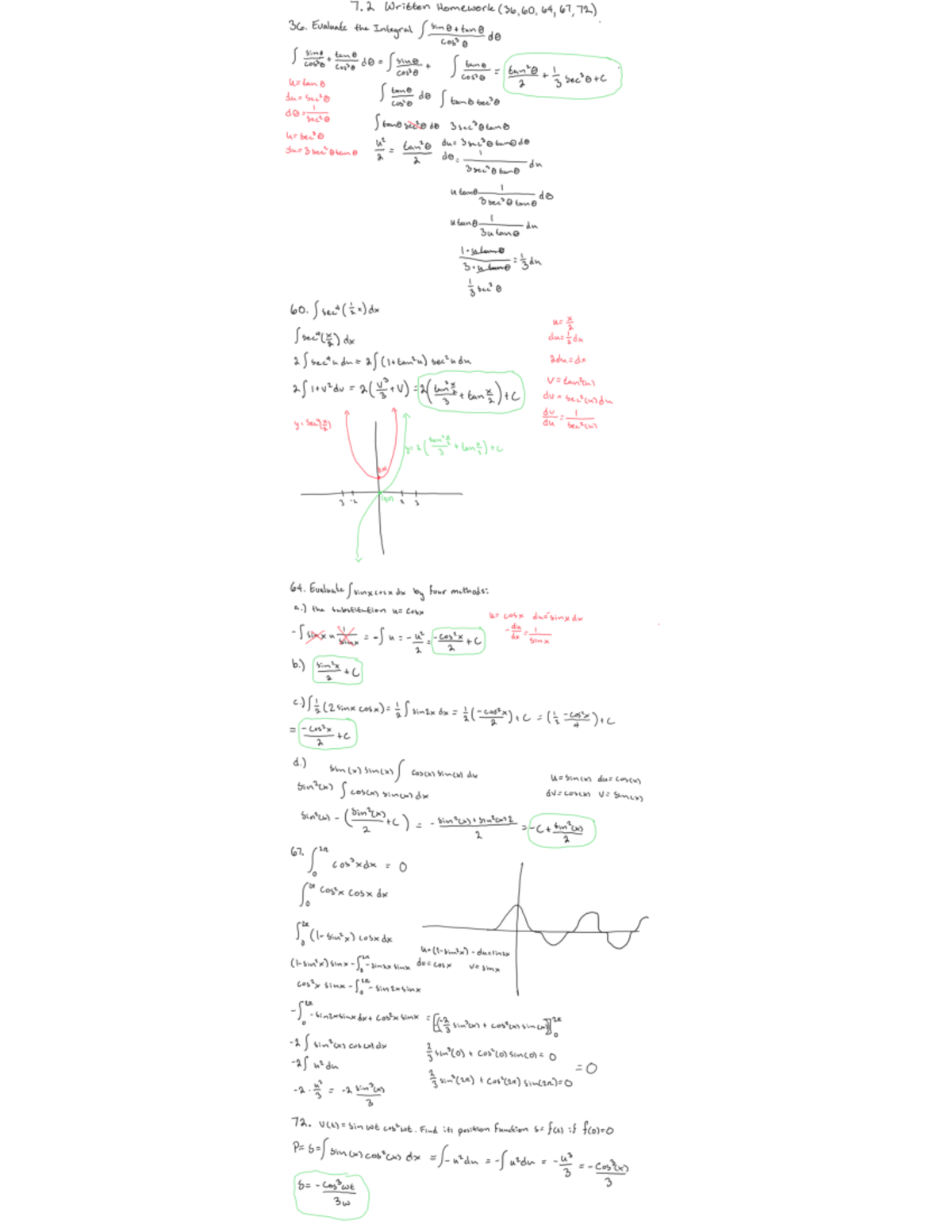 7.2 HW - Written HW for Section 7.2 in textbook - MATH 113 - Studocu