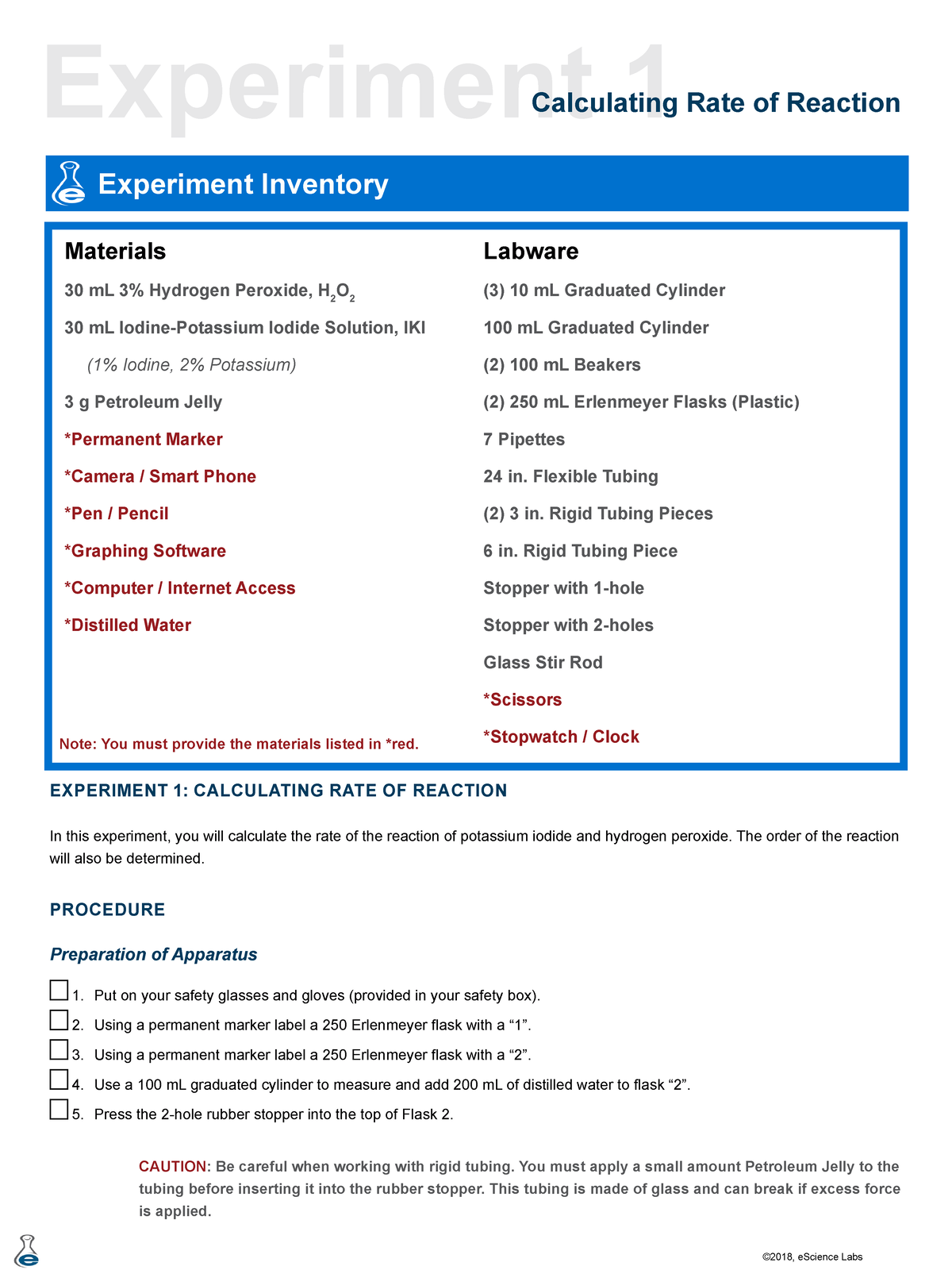 GC 4253 L16 Exp01 Rate of Reaction - Experiment 1Calculating Rate of ...