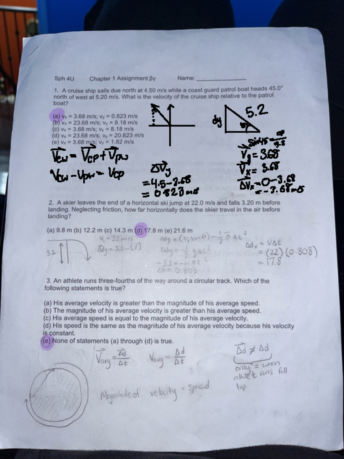 Assignment n - Physics unit 3 - Studocu