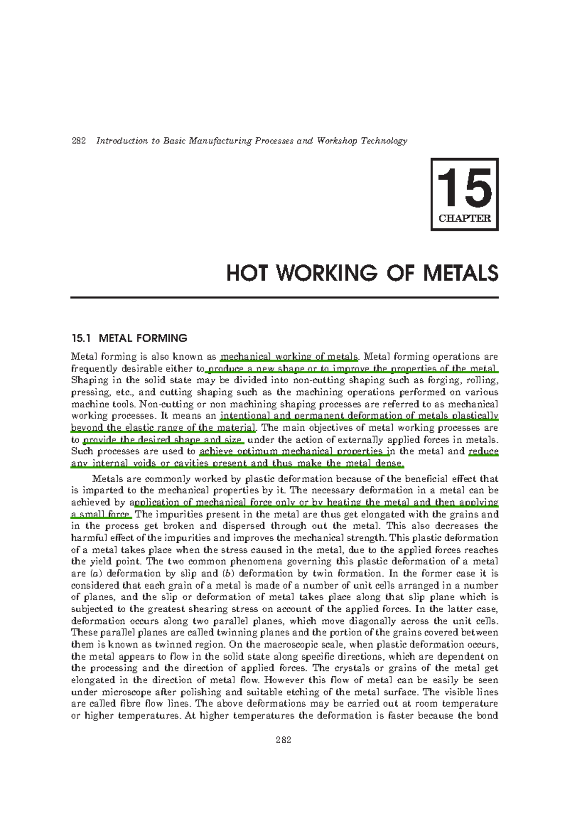 Hot and cold metal work - Thanks - 282 Introduction to Basic ...