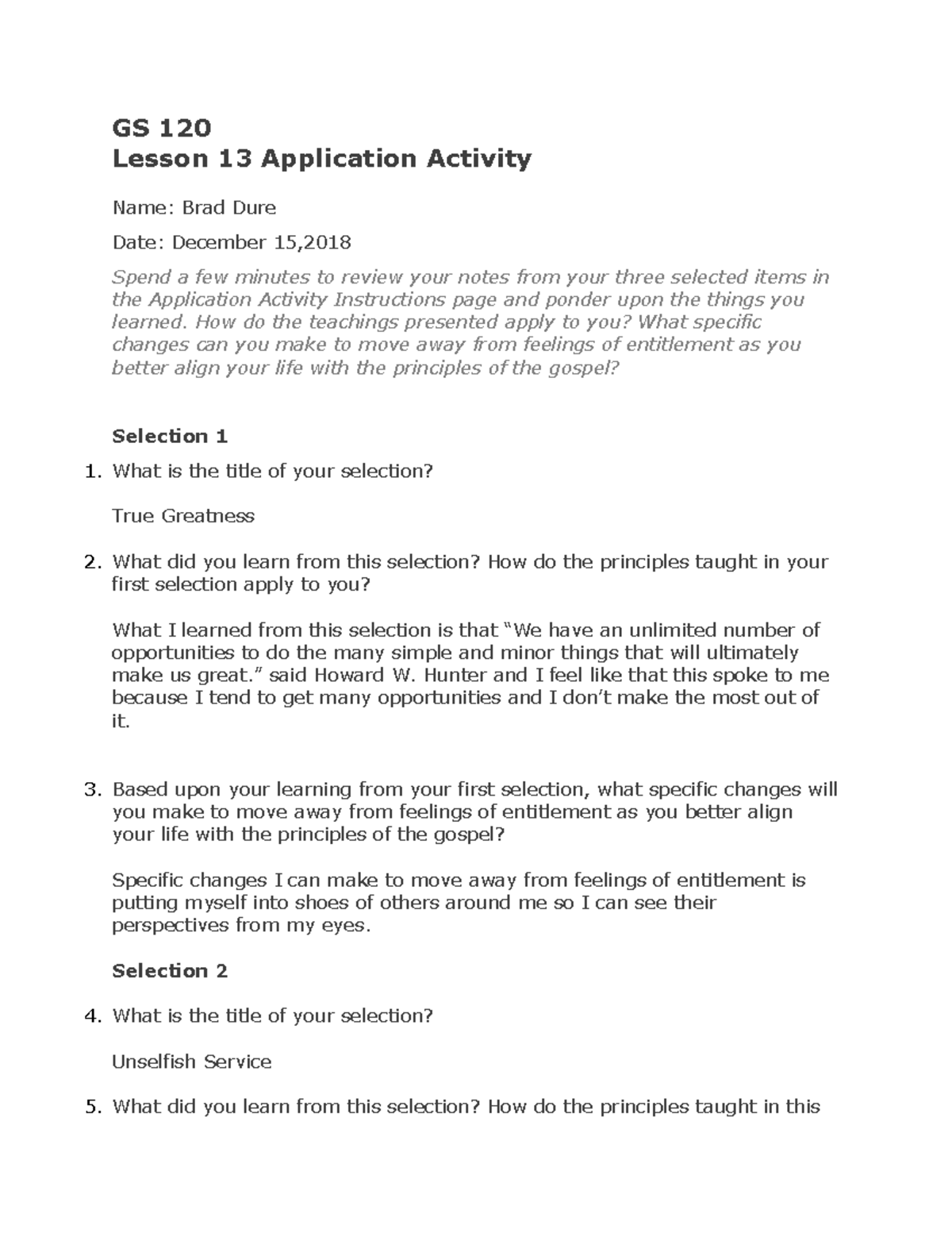 1 GS120 L13 Application Activity - GS 120 Lesson 13 Application ...