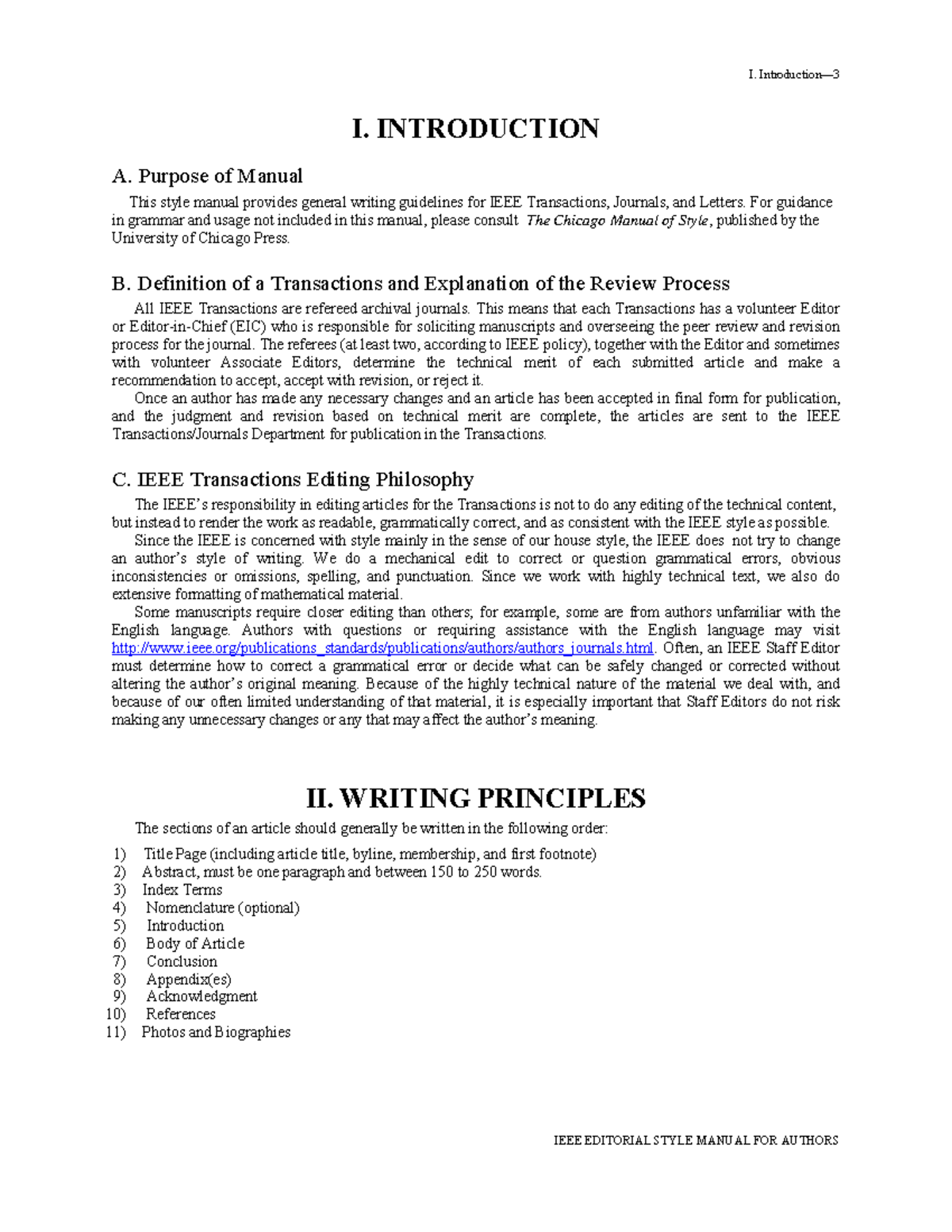 IEEE Style Manual 3 - IEEE guide - I. Introduction— IEEE EDITORIAL ...