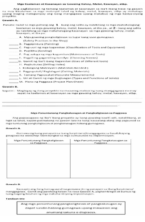 ESP - Worksheet - lesson plan - 84319 MARK - Studocu