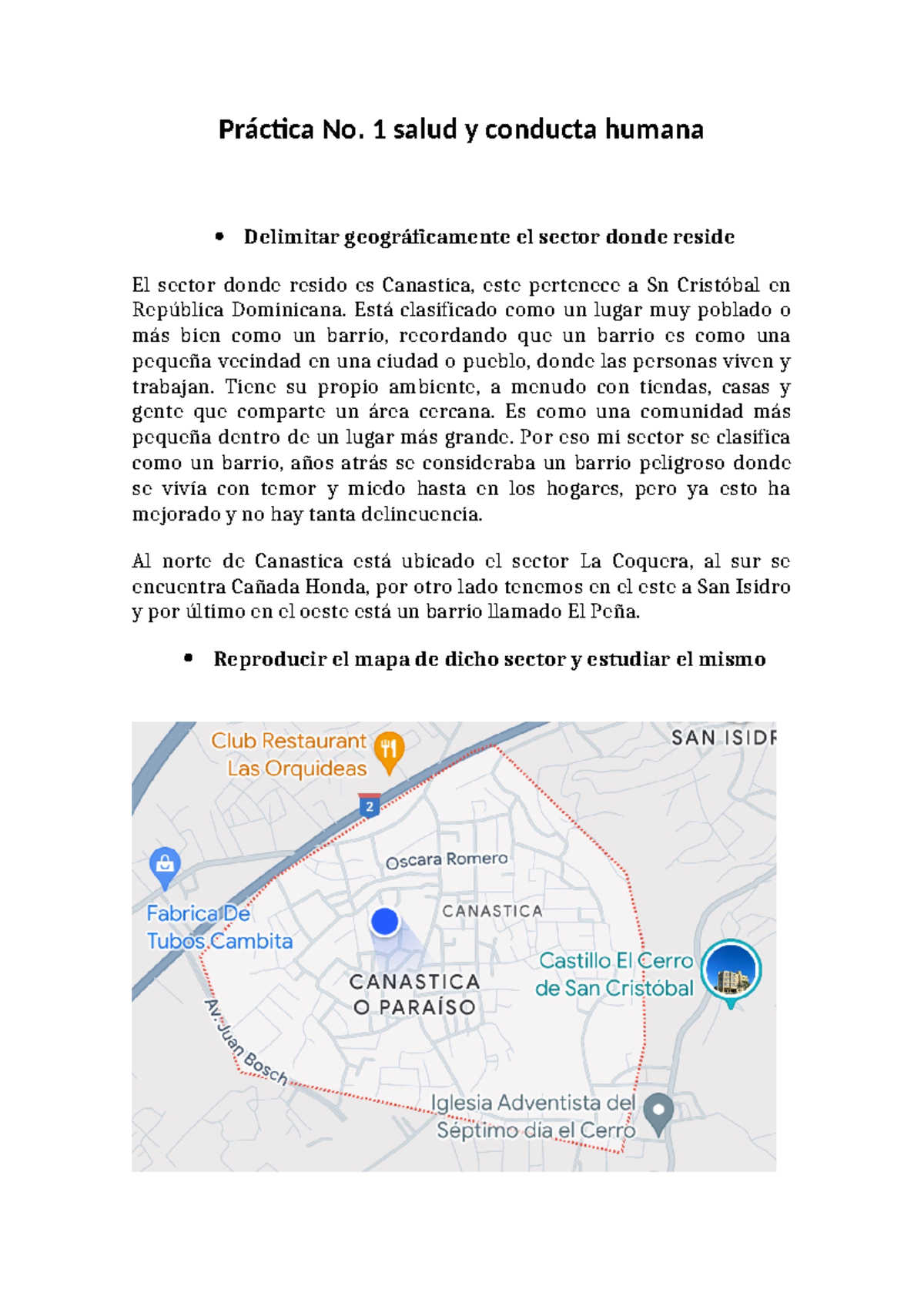 Factores comunitarios en salud mental - Práctica No. 1 salud y conducta humana Delimitar - Studocu