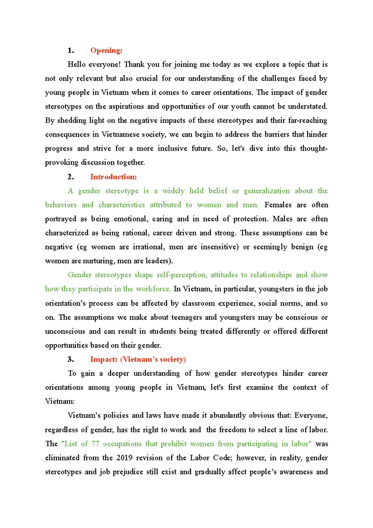 GAD Poster Script - English - Opening: Hello everyone! Thank you for ...