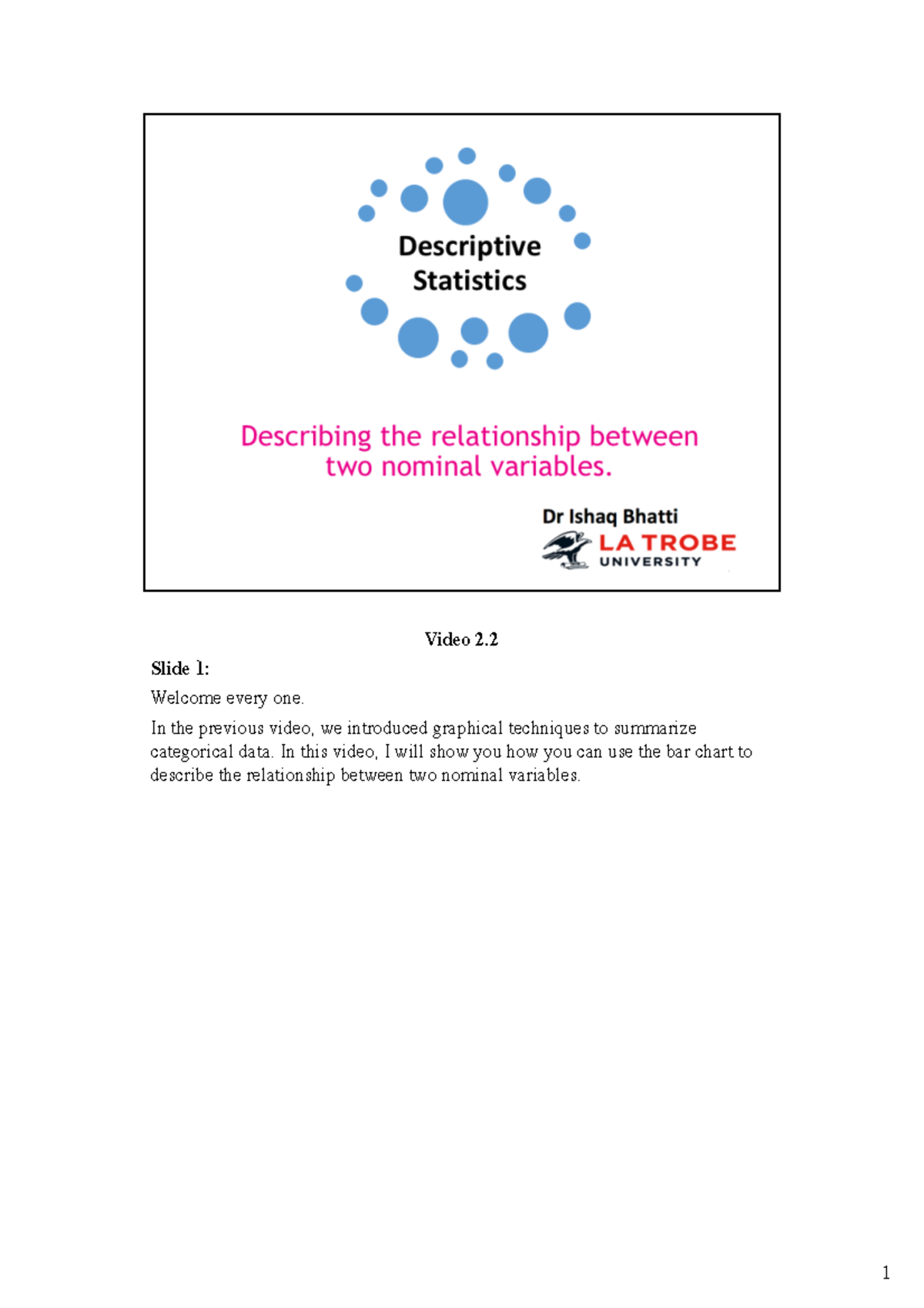 2.2. The Relationship Between two Categorical Variables - Video 2 ...