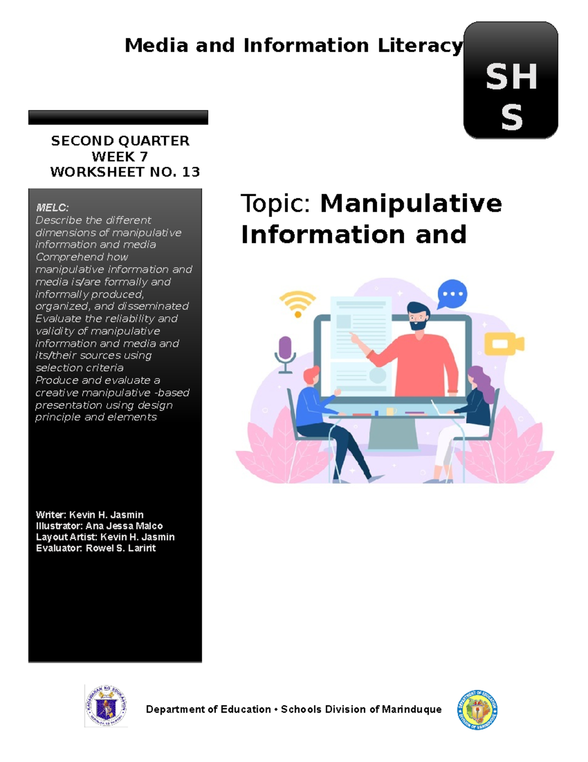 Lesson 13 Manipulative Information And Media Media And Information