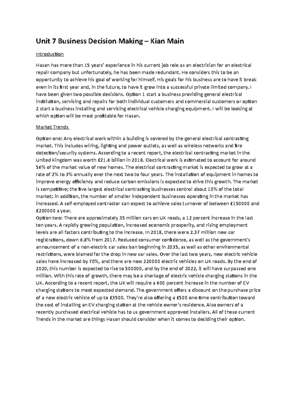 Unit 7 Business Decision Making - Copy - Unit 7 Business Decision ...