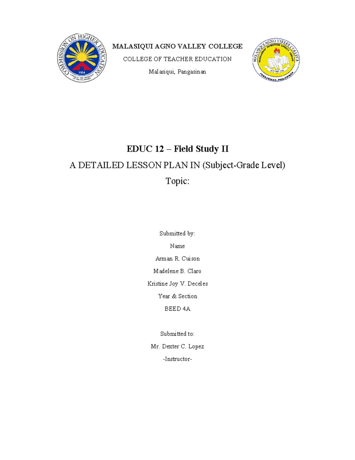 Dlpscience (1) - Summary Elementary Education - MALASIQUI AGNO VALLEY ...