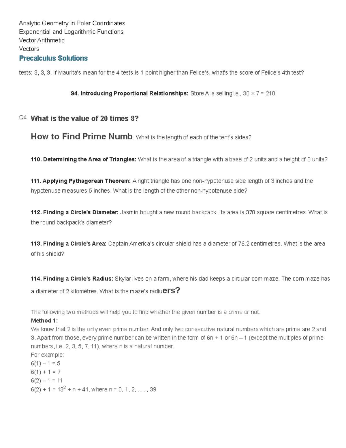 Hhshs - math - Analytic Geometry in Polar Coordinates Exponential and ...