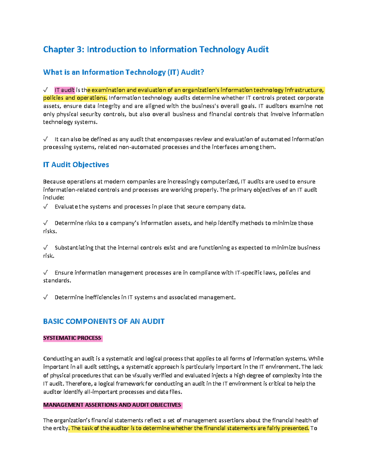 Intro-to-information-technology-audit compress - Chapter 3 ...