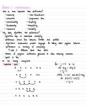 Lecture 2 Notes COT 4400 - Asymptomatic Notation - Lecture 2 ...