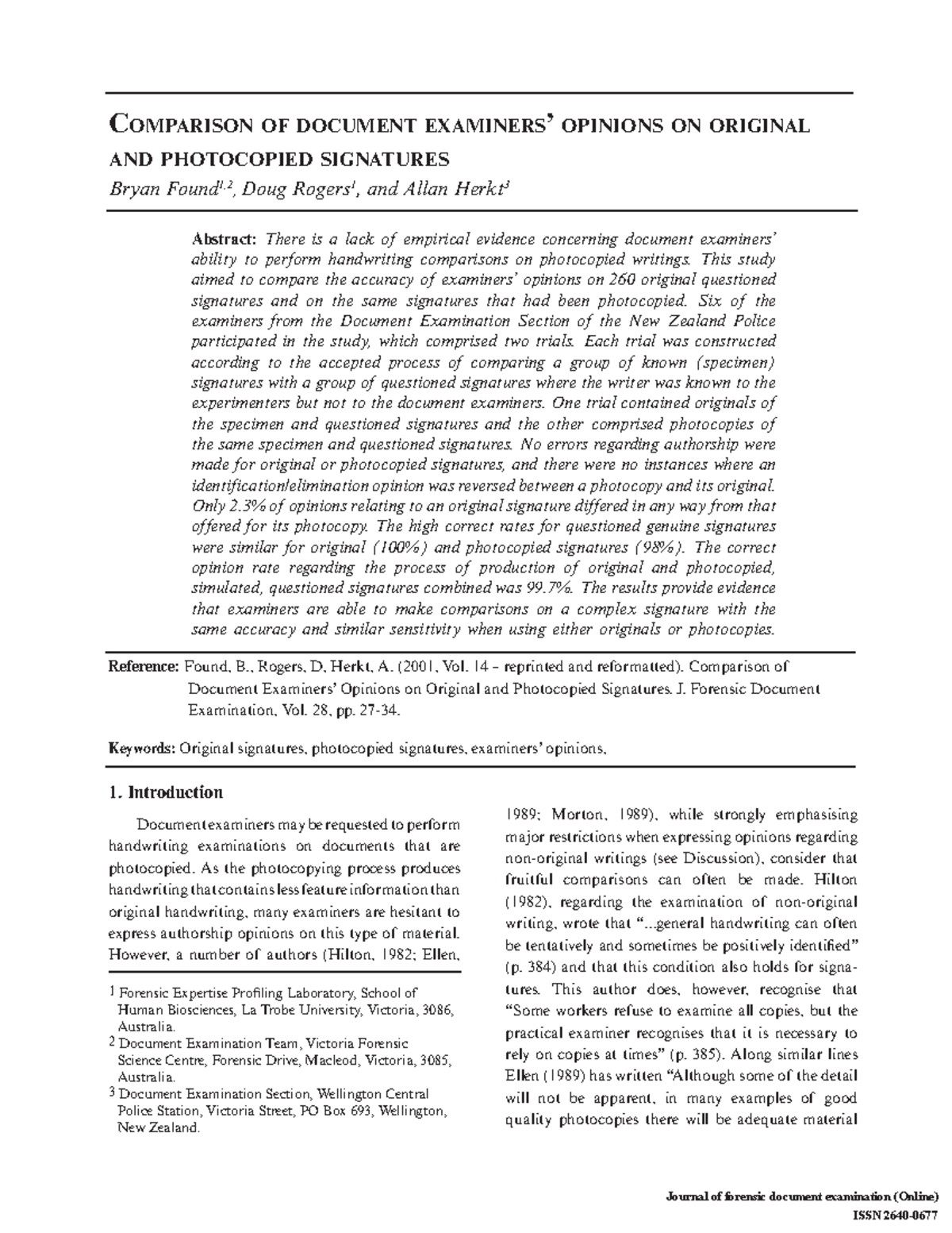 Ewill,+Comparison+of+Document+Examiners’+Opinions+on+Originals+and ...