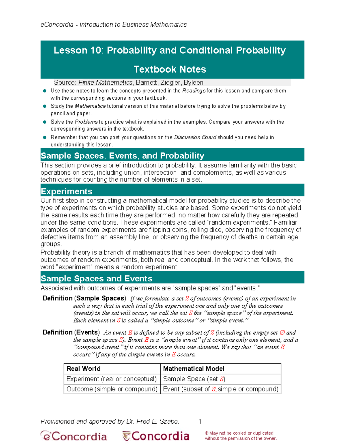 L10-Txt-Notes - math lectures - © May not be copied or duplicated ...