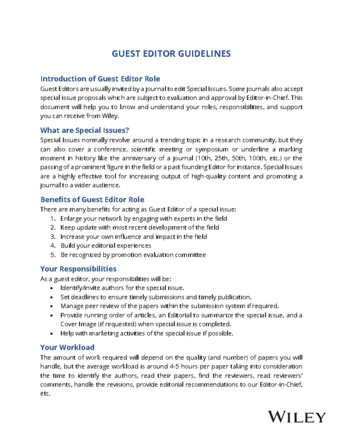 Guest Editor Guidelines V3 27july2020 Guest Editor Guidelines Introduction Of Guest Editor