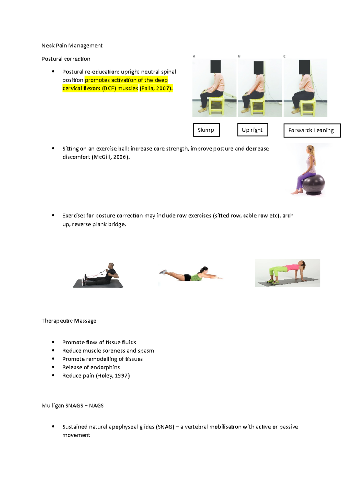 Infographic Neck Pain - Neck Pain Management Postural correction ...