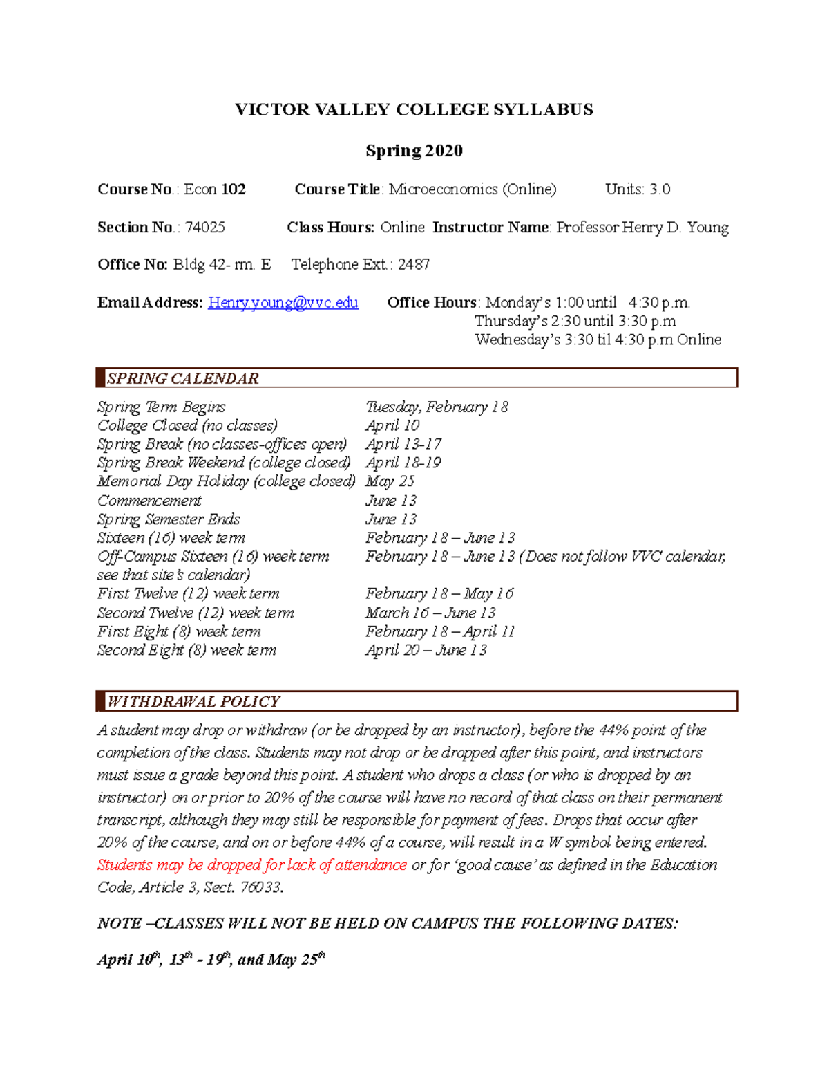 ECON102OL-2019 SP- Syllabus-74025 - VICTOR VALLEY COLLEGE SYLLABUS ...