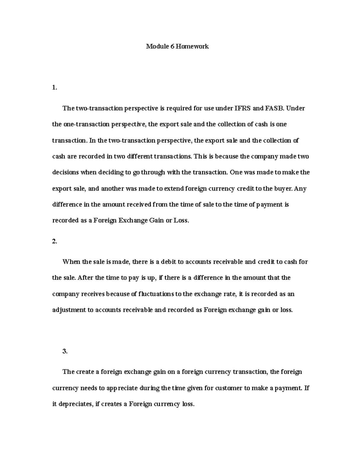 Module Six Homework - Module 6 Homework 1. The two-transaction ...