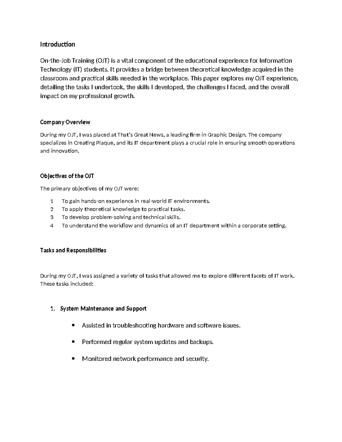 Ojt introduction - intoduction for integration ojt files - Introduction ...