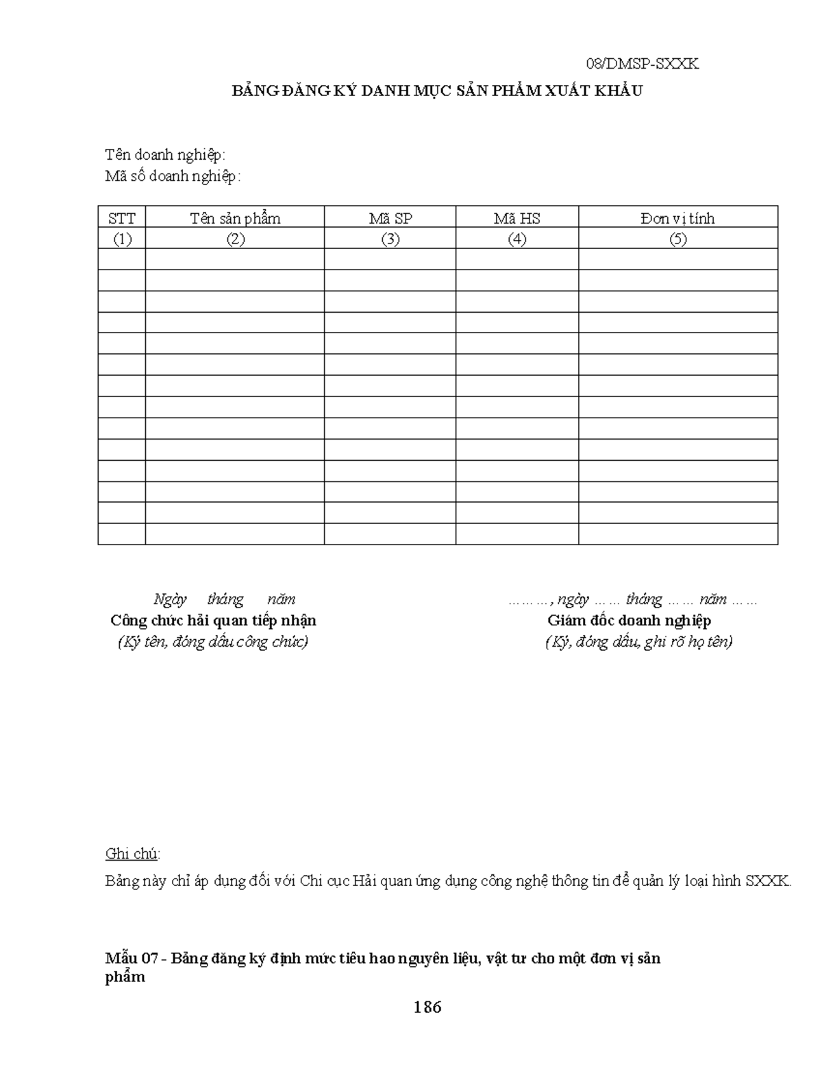 412 10 Thu tuc dang ky dieu chinh dinh muc hang SXXK 24320 - 08/DMSP ...