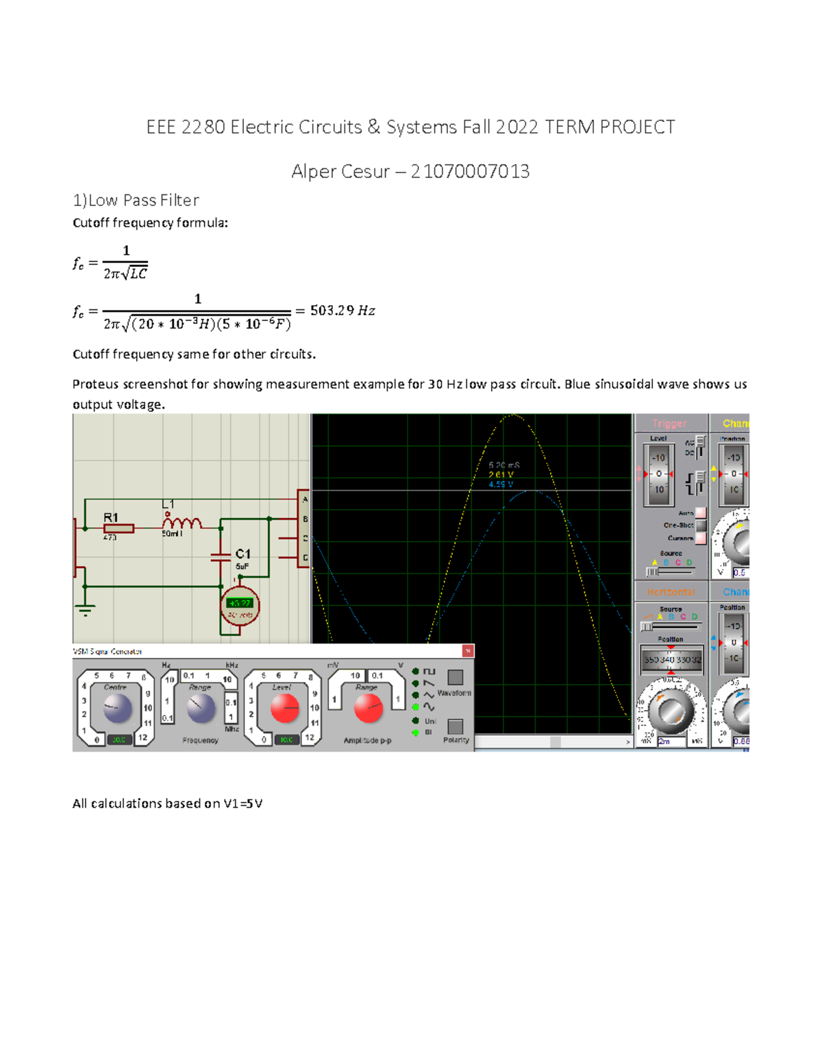 EEE 2280 Electric Circuits Project - EEE 2280 Electric Circuits ...