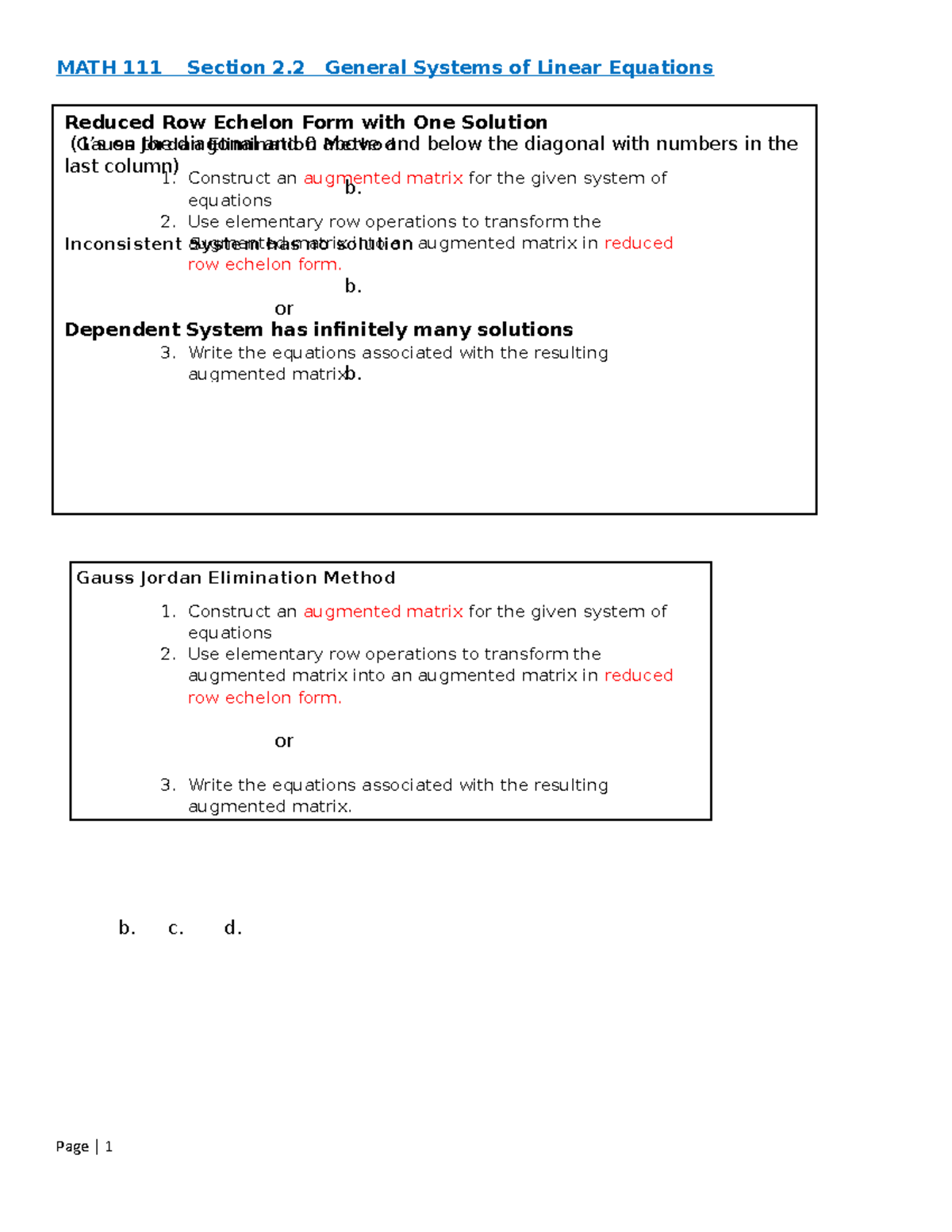 2 2 General Systems Of Linear Equations C D Reduced Row Echelon