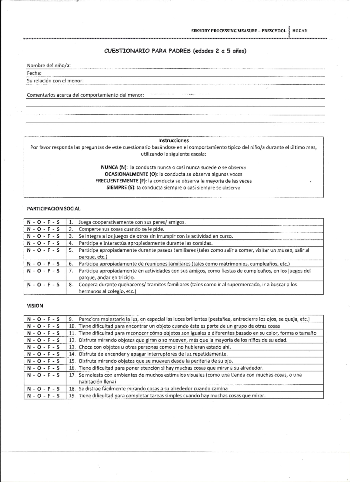 SPM-P Hogar - ……. - Intervención Clínica Infanto Juvenil - Studocu