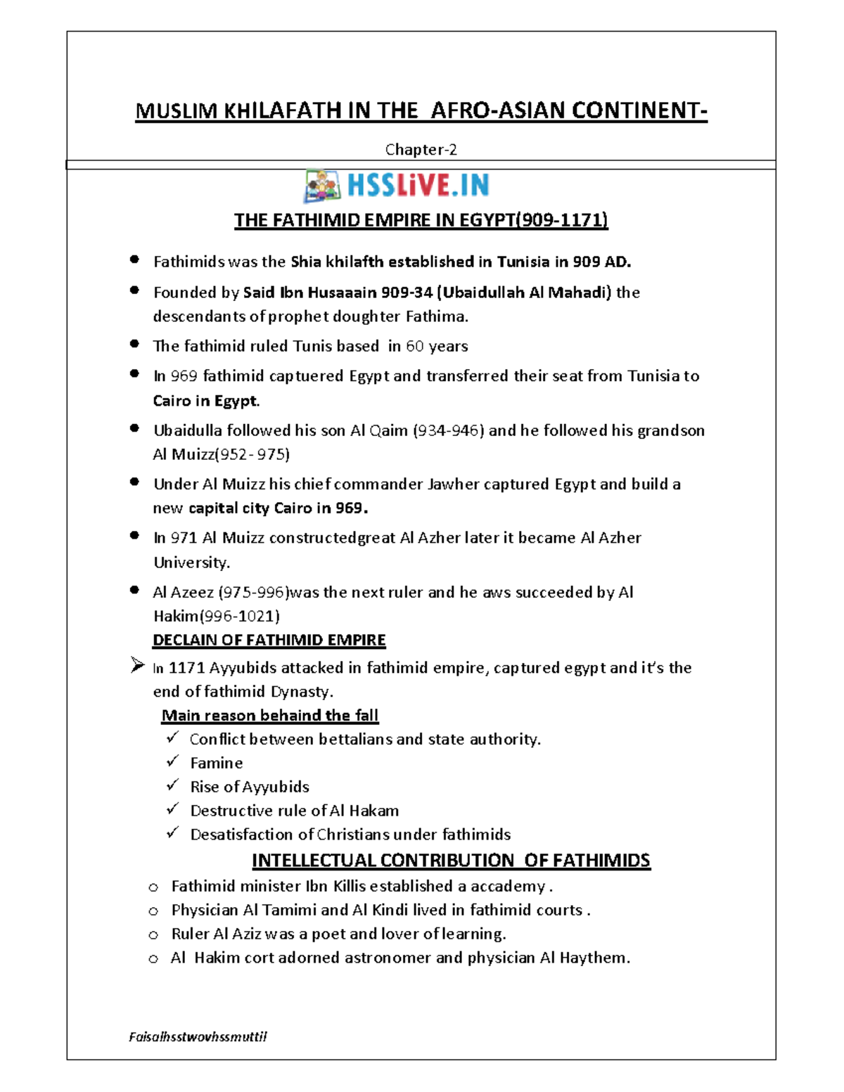 Hsslive-2. Muslim Khilafath IN THE AFRO-signed - MUSLIM KHILAFATH IN ...