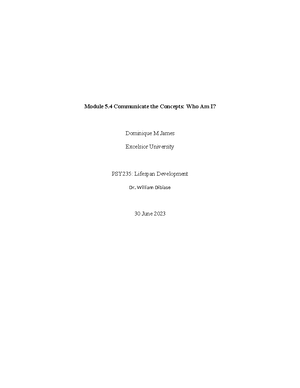 M1 discussion - Summary - Dominique James HUM306: Creative Problem ...