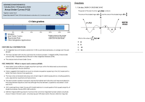 Year 12 Module 5 Topic Test - 1 Student Number YEAR 12 CHEMISTRY TOPIC ...