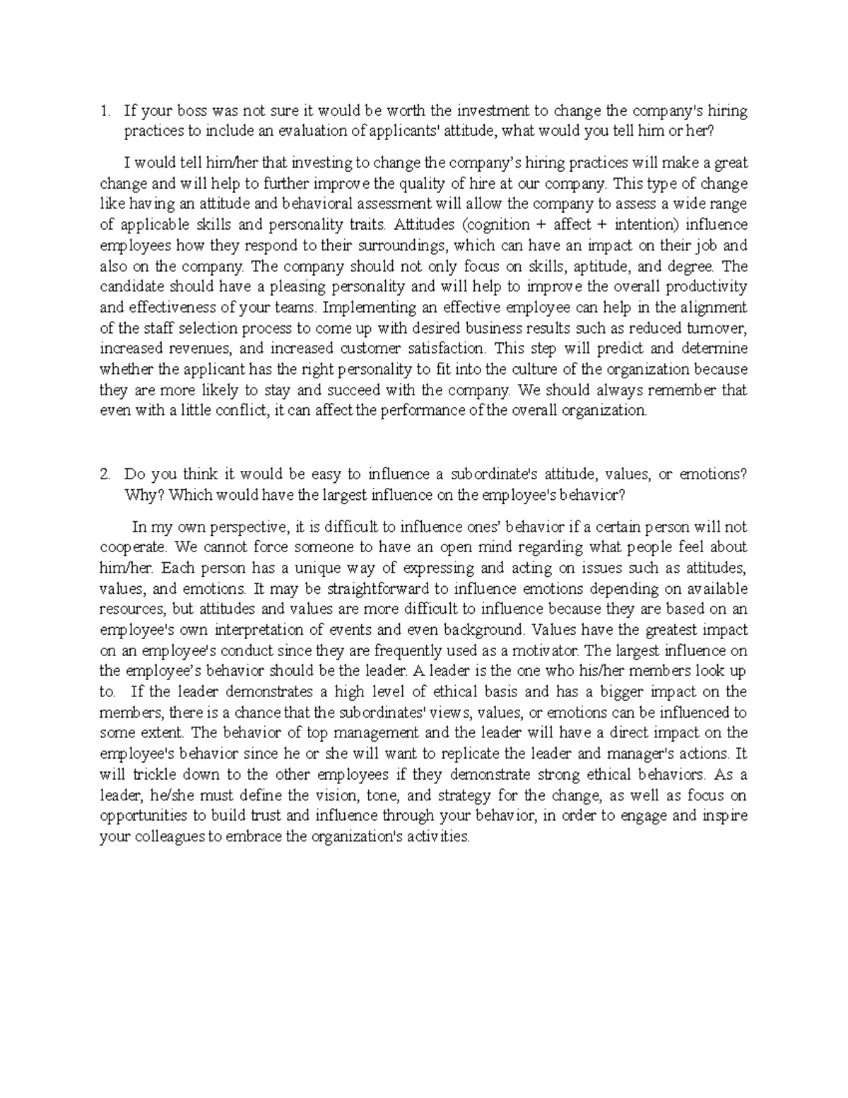 all about teamwork - If your boss was not sure it would be worth the ...