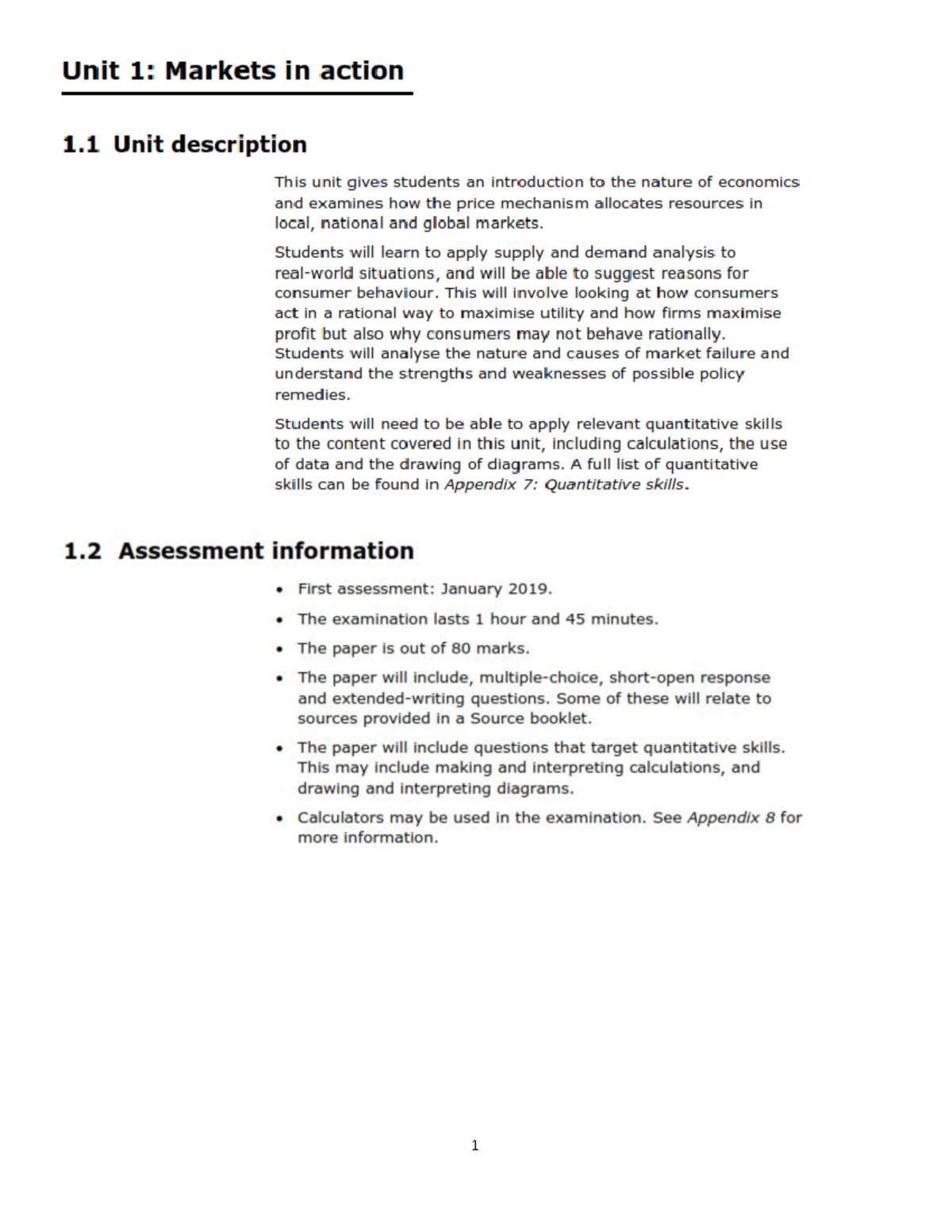 Introduction to unit 1 - Levels of answering questions Level 1 ...