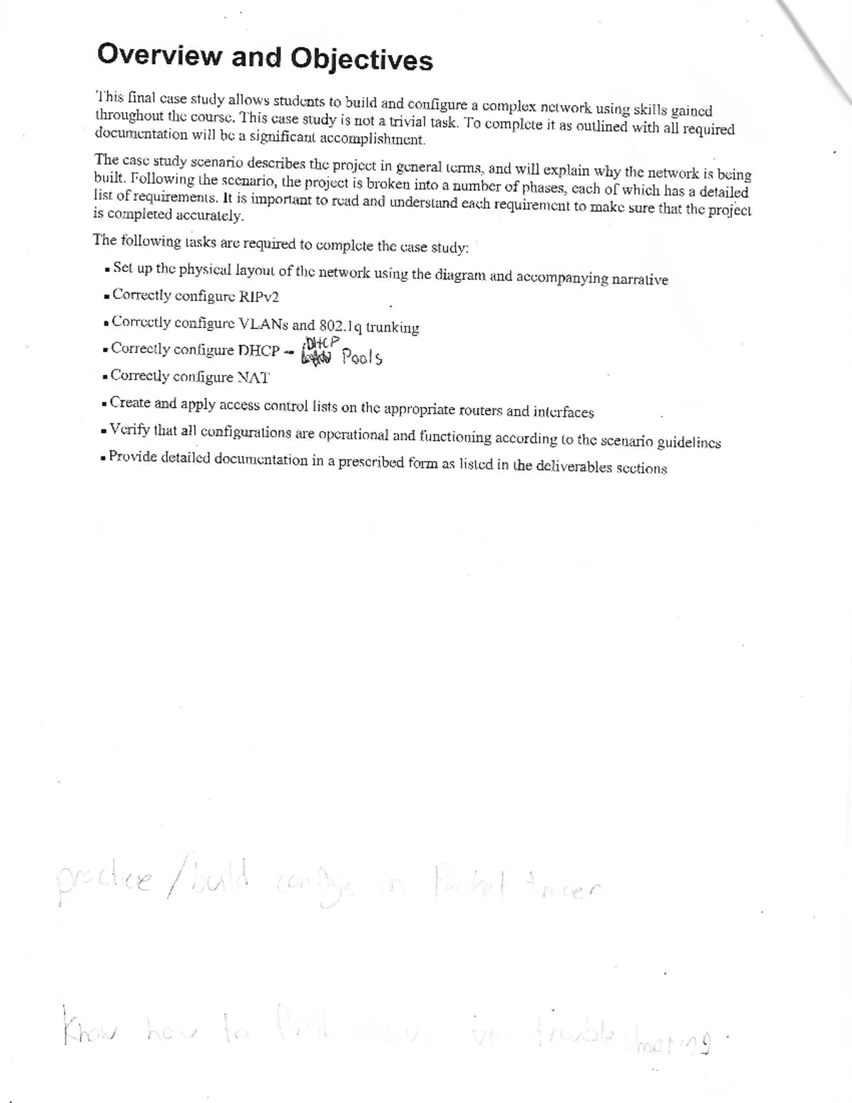 Case Study pg1 - overview & objectives - computer science - Studocu