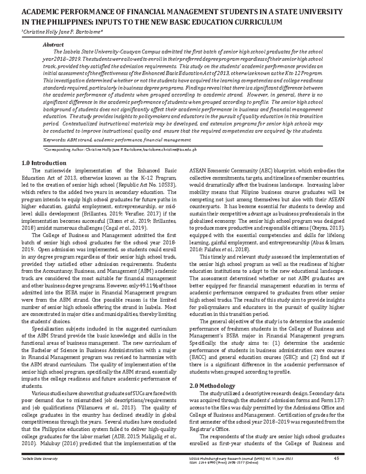 227 541 2 PB - jsjsj - ACADEMIC PERFORMANCE OF FINANCIAL MANAGEMENT ...