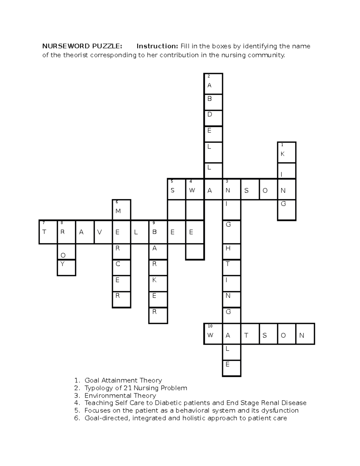 Puzzle - WORD POOL- Prelim Exam Part 2- BSN-1B - NURSEWORD PUZZLE ...
