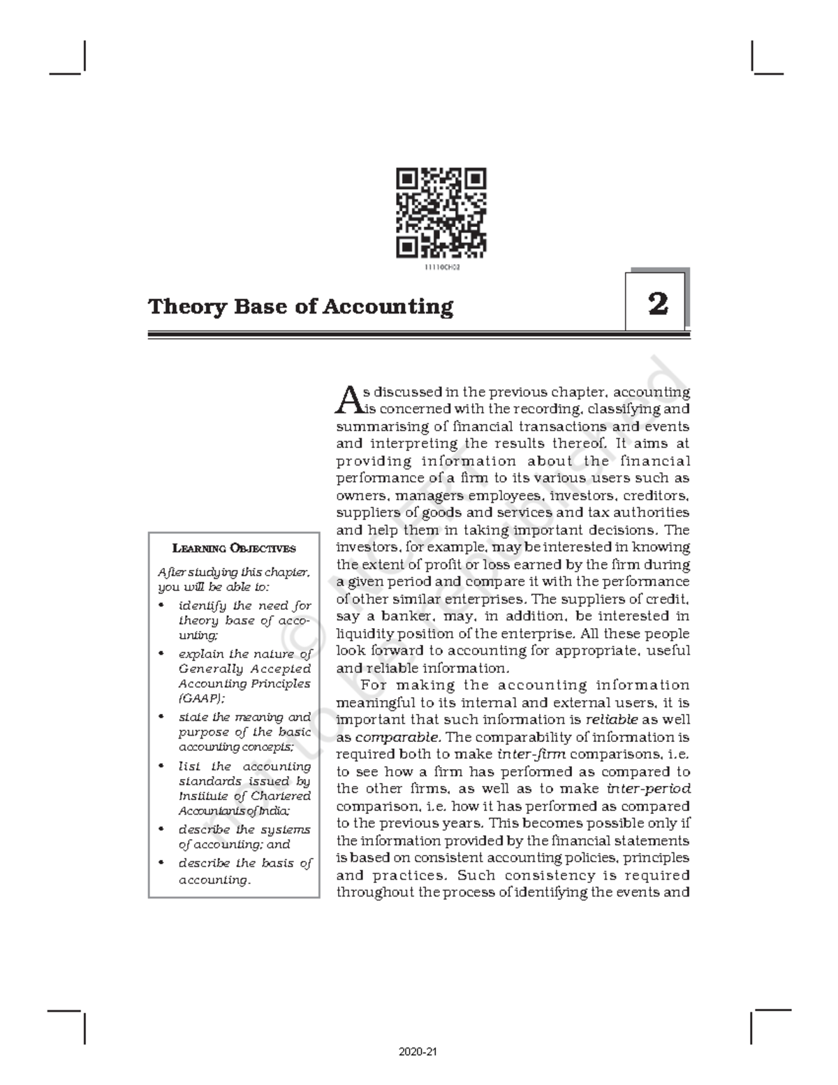Class 11 Accountancy Ncert Textbook Chapter 2 Theory Base of Accounting ...
